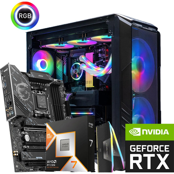 AMD RYZEN 7 9800X3D // RTX 5080 16GB // 64GB RAM - High-End Custom Bui ...