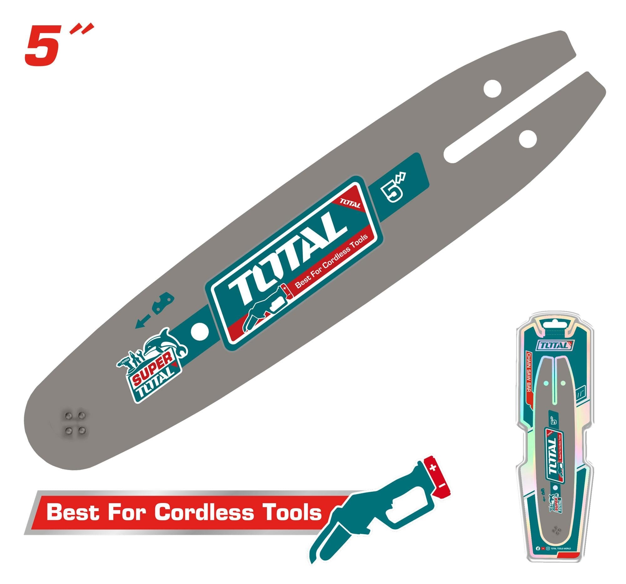 مسطرة منشار 5 إنش من توتال - Total Chain Saw Bar 5 In – jabalitools
